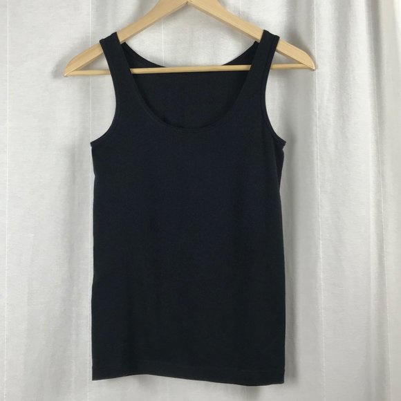 Muji | Tops | Muji Organic Rib Knit Tank Top In Black | Poshmark